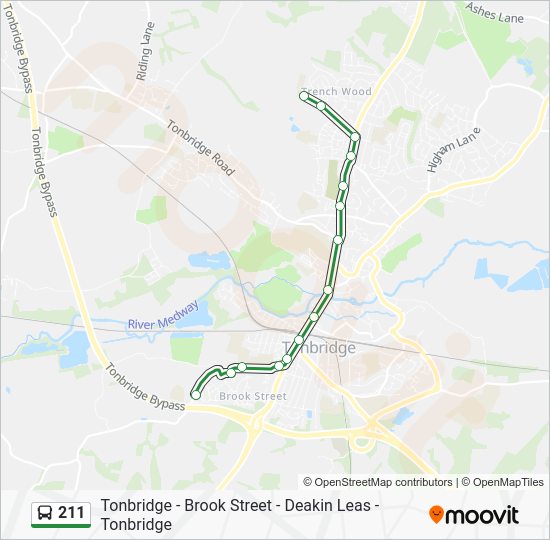 211 Route: Schedules, Stops & Maps - Trench Wood (Updated)