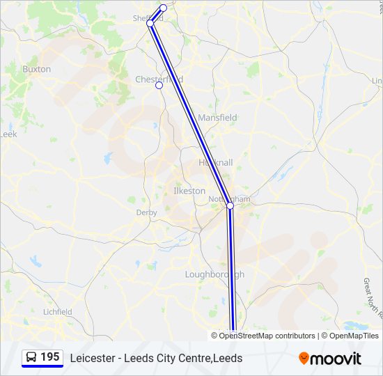 195 Route: Schedules, Stops & Maps - Leicester (Updated)