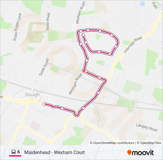 6 Route: Schedules, Stops & Maps - Slough Town Centre (Updated)