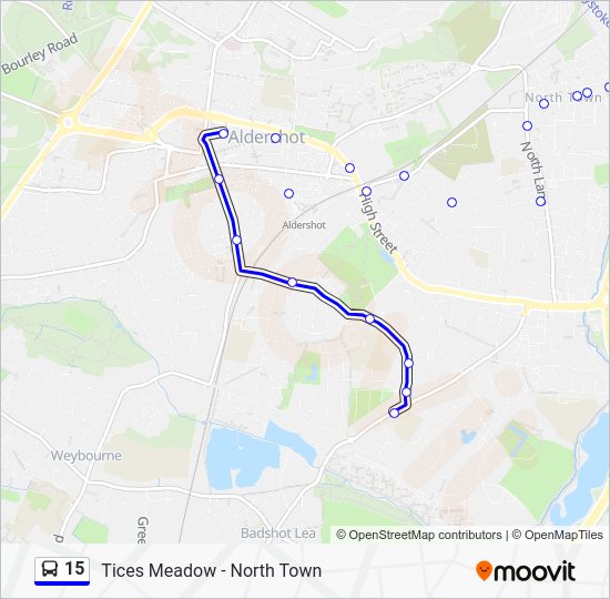 15 Route: Schedules, Stops & Maps - Tices Meadow (Updated)