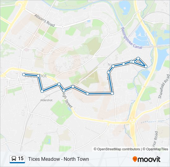 15 Route: Schedules, Stops & Maps - Aldershot (Updated)