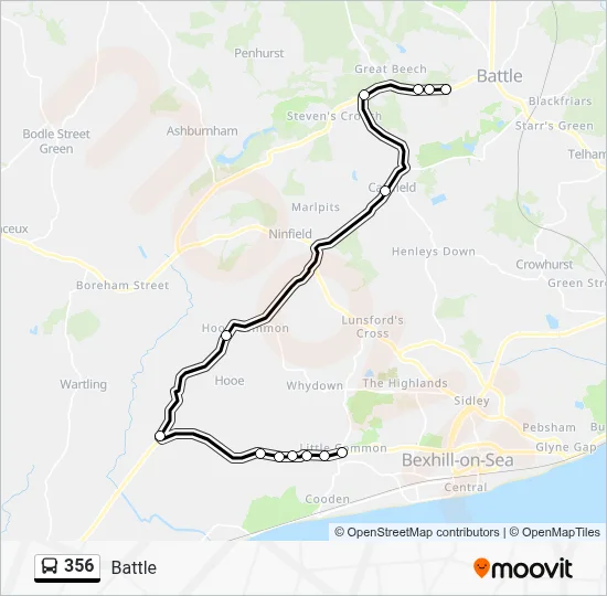 356 Route: Schedules, Stops & Maps - Battle (Updated)