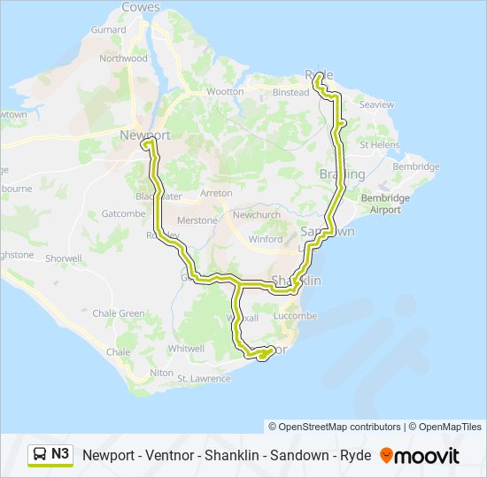n3 Route: Schedules, Stops & Maps - Ryde (Updated)