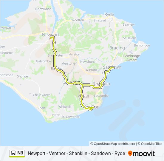 n3 Route: Schedules, Stops & Maps - Sandown (Updated)