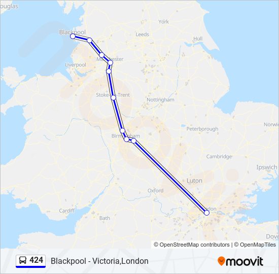 424 Route: Schedules, Stops & Maps - Victoria (Updated)