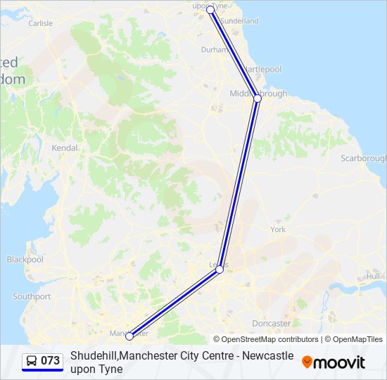 073 Route: Schedules, Stops & Maps - Newcastle upon Tyne (Updated)
