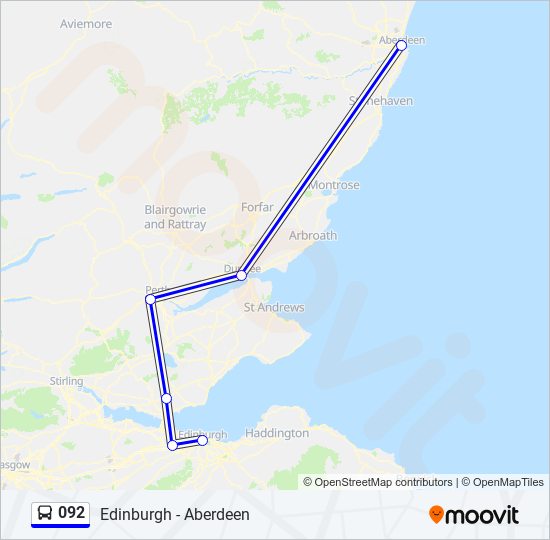 092 Route: Schedules, Stops & Maps - Aberdeen (Updated)