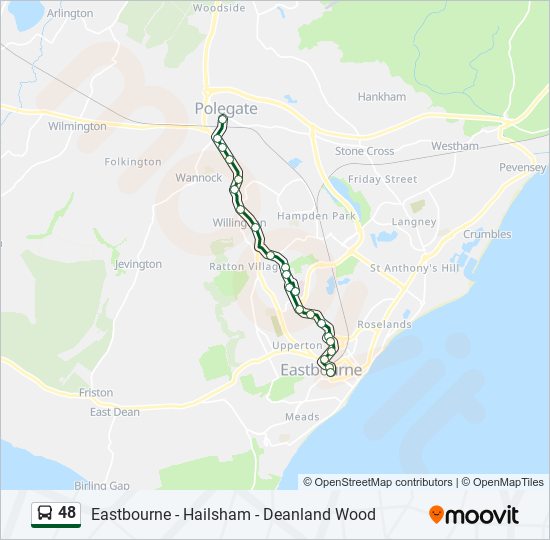 48 Route: Schedules, Stops & Maps - Polegate (Updated)