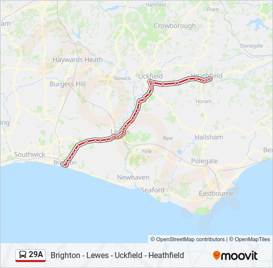 29a Route: Schedules, Stops & Maps - Heathfield (Updated)