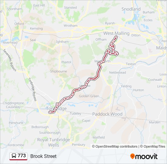 773 Route: Schedules, Stops & Maps - Brook Street (Updated)