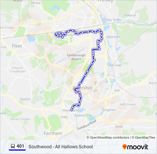 401 Route: Schedules, Stops & Maps - Southwood (Updated)