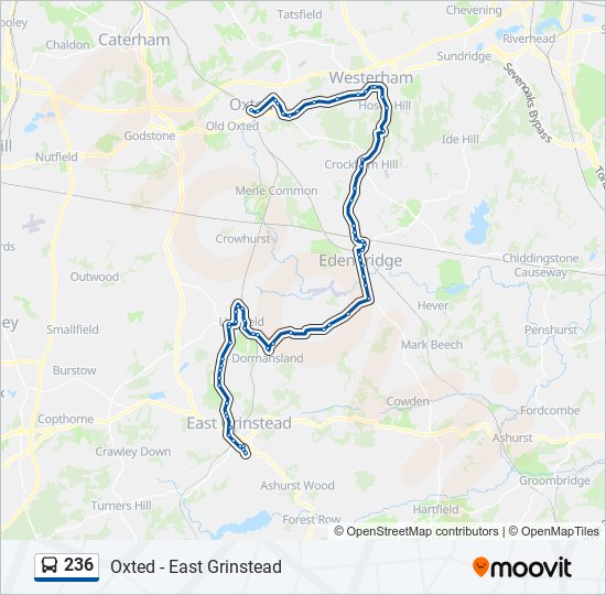 236 Route: Schedules, Stops & Maps - East Grinstead (Updated)