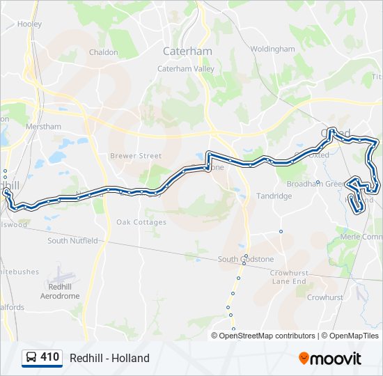 410 Route: Schedules, Stops & Maps - Redhill (Updated)