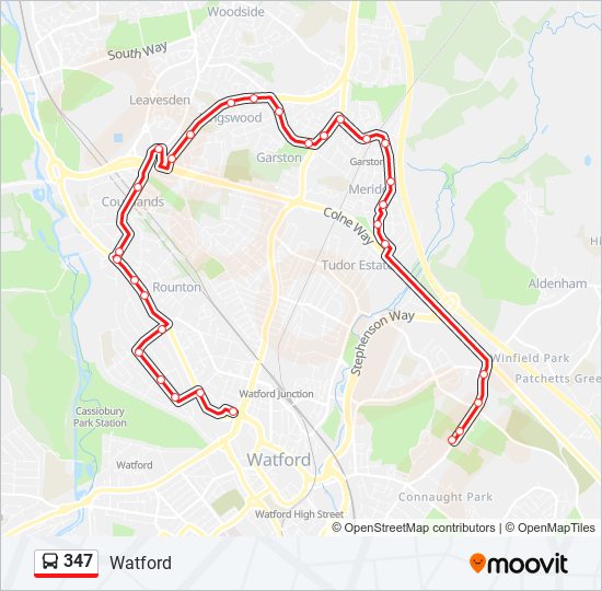 347 Route: Schedules, Stops & Maps - Watford (Updated)