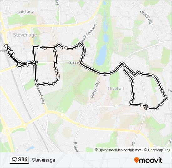 sb6 Route: Schedules, Stops & Maps - Stevenage (Updated)