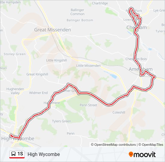 1s Route: Schedules, Stops & Maps - High Wycombe (Updated)