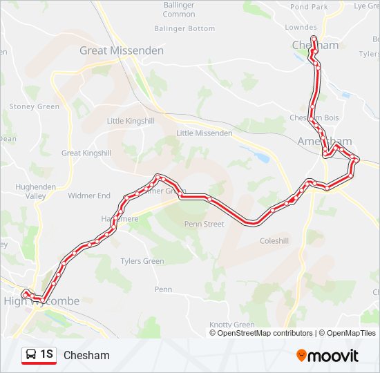 1s Route: Schedules, Stops & Maps - Chesham (Updated)