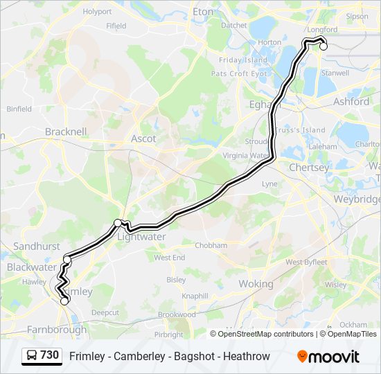 730 Route: Schedules, Stops & Maps - Heathrow Airport Terminal 5 (Updated)