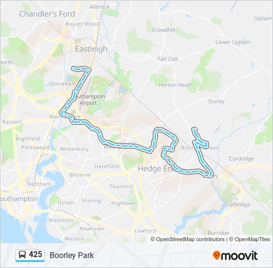425 Route: Schedules, Stops & Maps - Boorley Park (Updated)