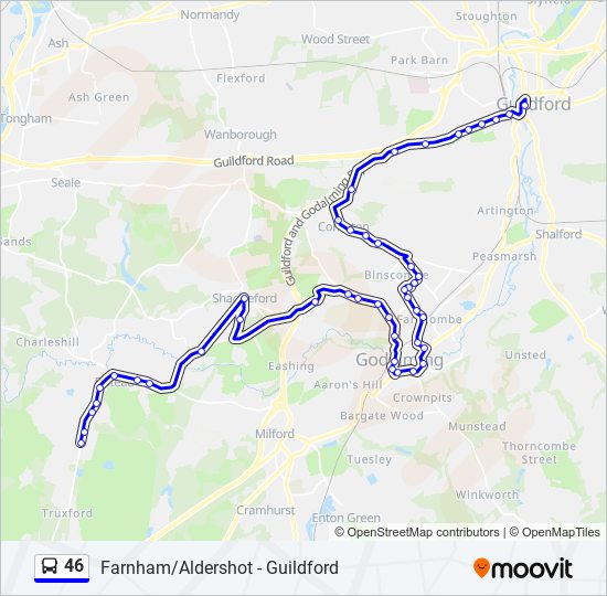 46 Route: Schedules, Stops & Maps - Elstead (Updated)