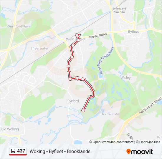 437 Route: Schedules, Stops & Maps - Pyrford Village (Updated)