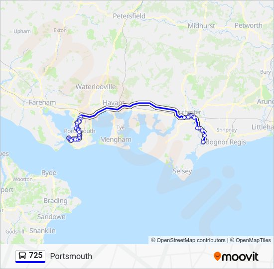 725 Route: Schedules, Stops & Maps - Portsmouth (Updated)