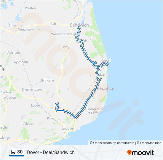 80 Route: Schedules, Stops & Maps - Sandwich (Updated)