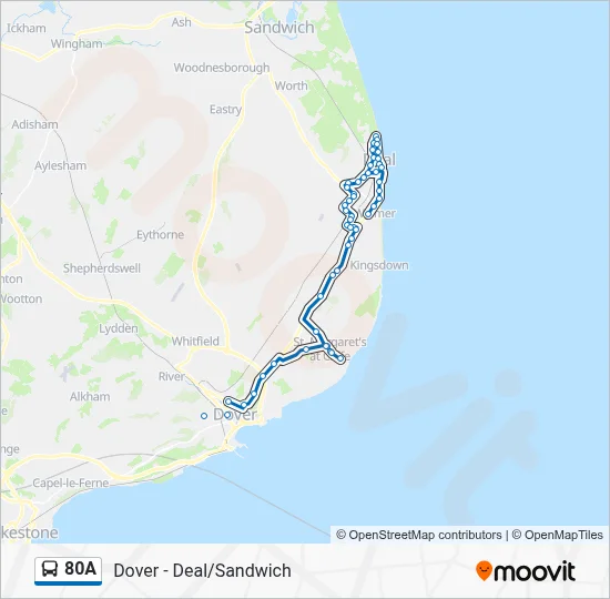 80A Route: Schedules, Stops & Maps - Walmer (Updated)
