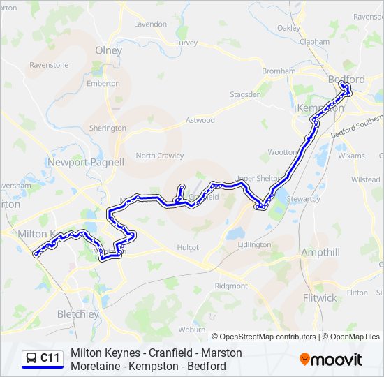 c11 Route: Schedules, Stops & Maps - Central Milton Keynes (Updated)