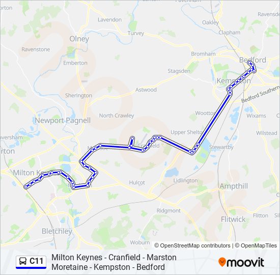 c11 Route: Schedules, Stops & Maps - Central Milton Keynes (Updated)