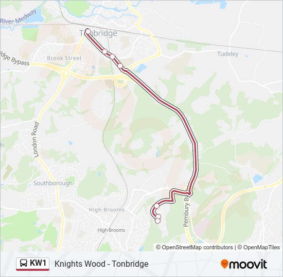 kw1 Route: Schedules, Stops & Maps - Knights Wood (Updated)