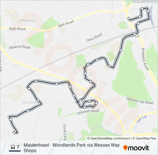 7 Route: Schedules, Stops & Maps - Woodlands Park (Updated)