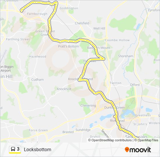3 Route: Schedules, Stops & Maps - Locksbottom (Updated)