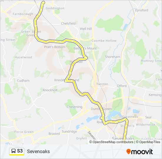 s3 Route: Schedules, Stops & Maps - Sevenoaks (Updated)