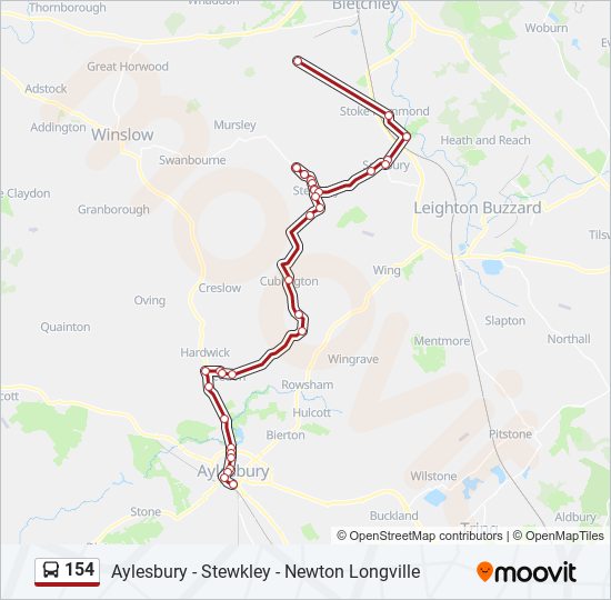 154 Route: Schedules, Stops & Maps - Aylesbury (Updated)
