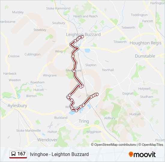 167 Route: Schedules, Stops & Maps - Ivinghoe (Updated)