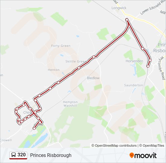 320 Route: Schedules, Stops & Maps - Princes Risborough (Updated)