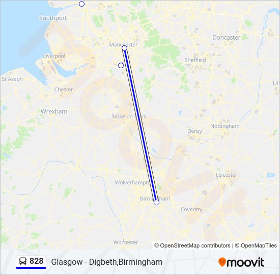 828 Route: Schedules, Stops & Maps - Digbeth (Updated)