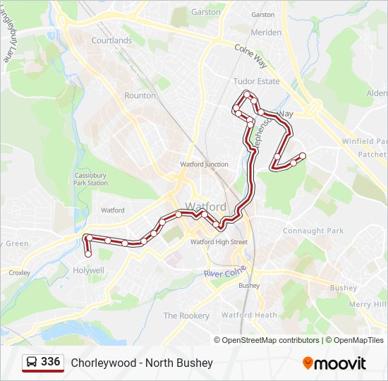 336 Route: Schedules, Stops & Maps - Holywell (Updated)