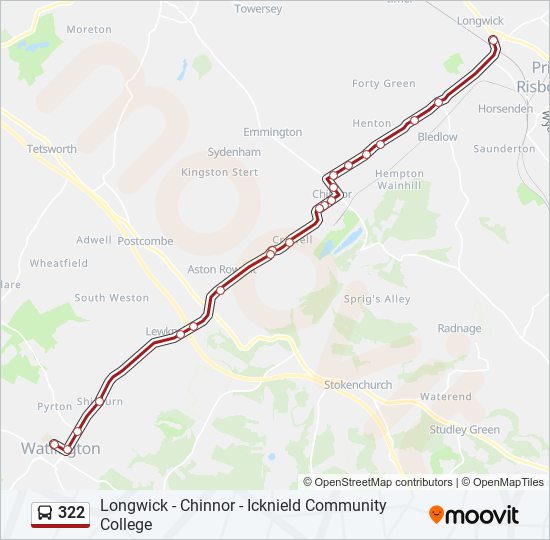 322 Route: Schedules, Stops & Maps - Longwick (Updated)