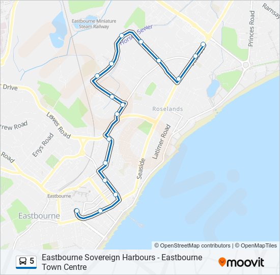 5 Route: Schedules, Stops & Maps - Roselands (Updated)