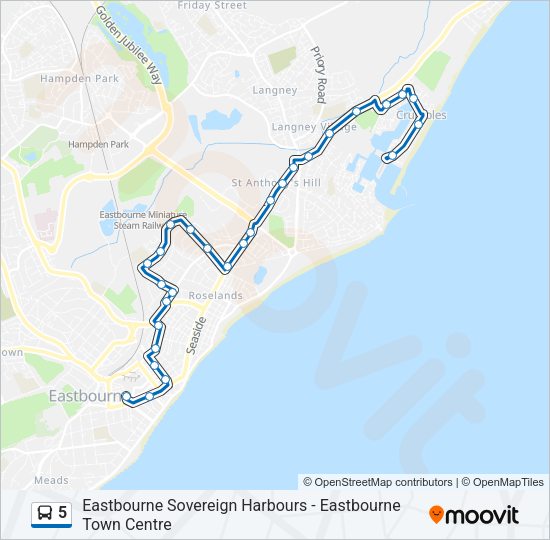 5 Route: Schedules, Stops & Maps - Sovereign Harbour North (Updated)