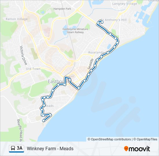 3a Route: Schedules, Stops & Maps - Roselands (Updated)
