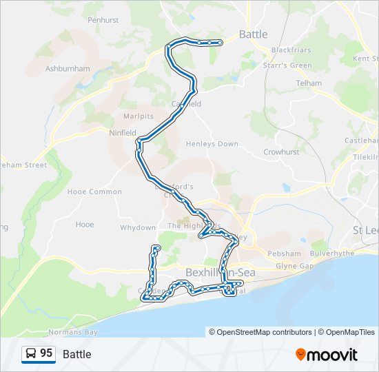 95 Route: Schedules, Stops & Maps - Battle (Updated)