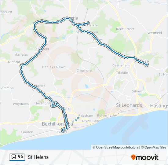 95 Route: Schedules, Stops & Maps - St Helens (Updated)