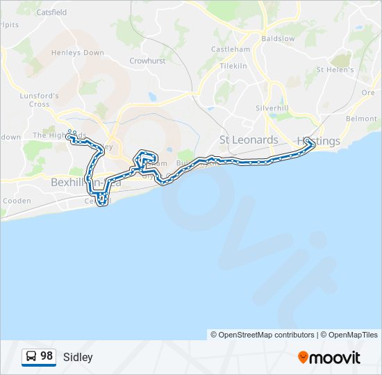 98 Route: Schedules, Stops & Maps - Sidley (Updated)