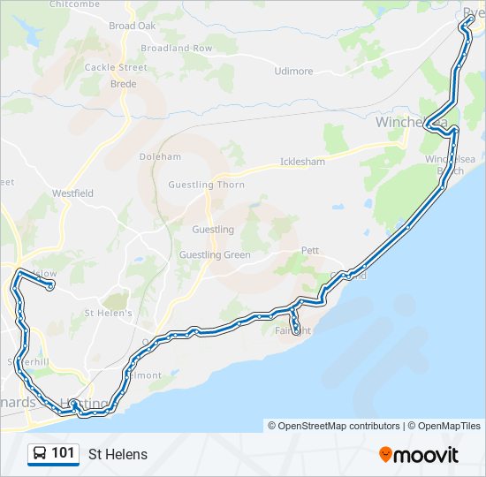 101 Route: Schedules, Stops & Maps - St Helens (Updated)