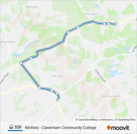 320 Route: Schedules, Stops & Maps - Lower Street (Updated)