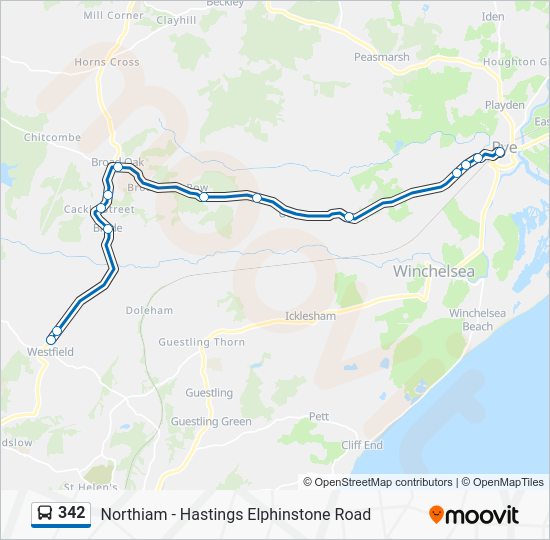 342 Route: Schedules, Stops & Maps - Rye (Updated)