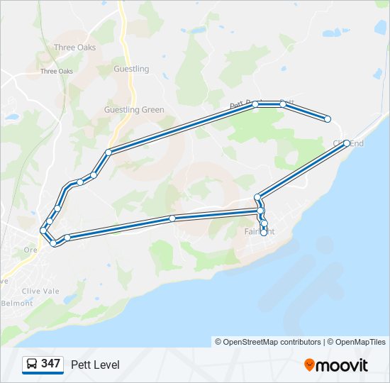 347 Route: Schedules, Stops & Maps - Pett Level (Updated)